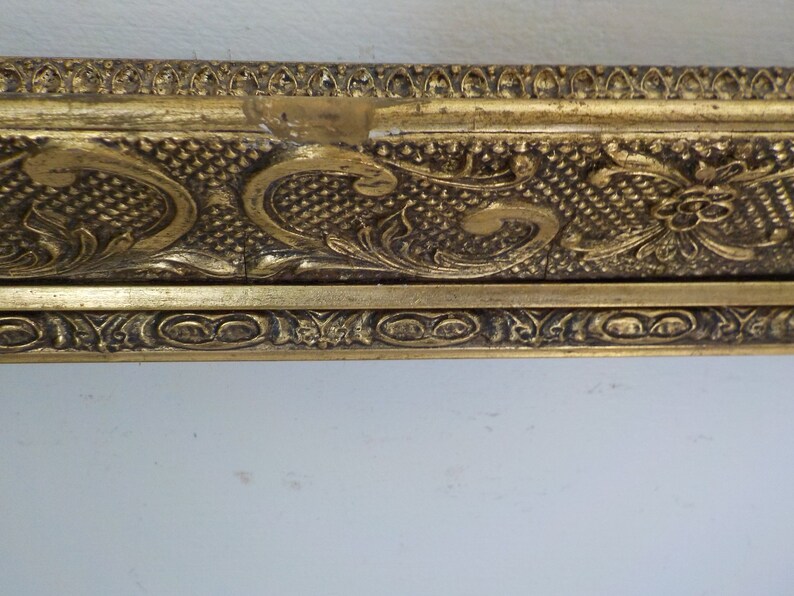 Vintage English Ornate GILT GOLD Compo Wood Rectangular - Etsy