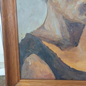 Vintage AFRICAN Black WOMAN, Impressionist Impasto Oil Portrait, Artist ...