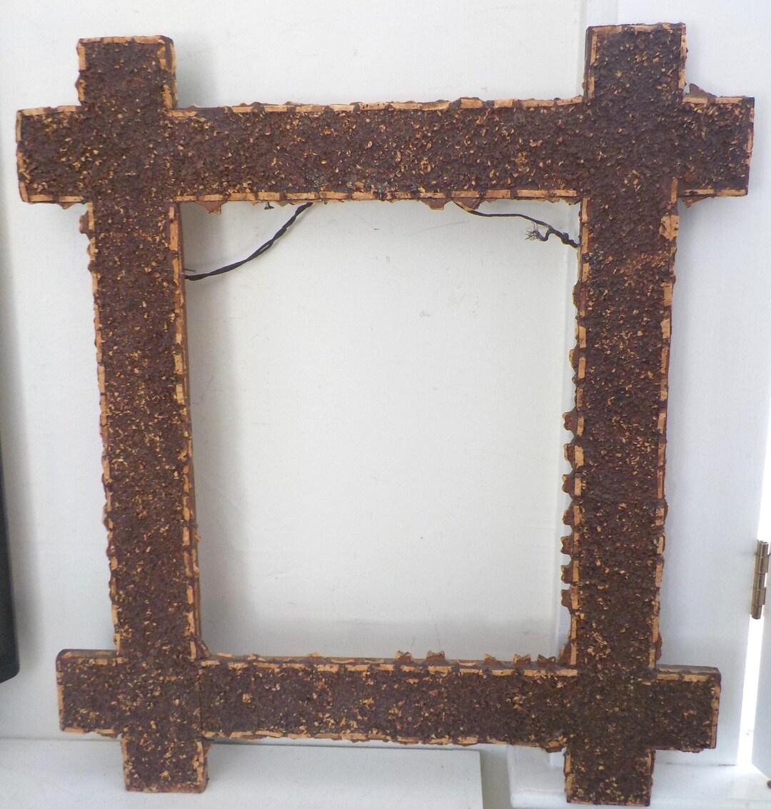 Antique Adirondack, Rustic CRUSHED BARK Finish , FOLK Art , Wood ...