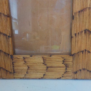 Vintage American FOLK MATCHSTICK Prison Art Wood Picture - Etsy