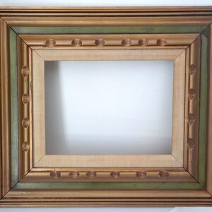 Midcentury MEXICAN Hand-carved , Dark GOLD & GREEN , Chunky Wide ...