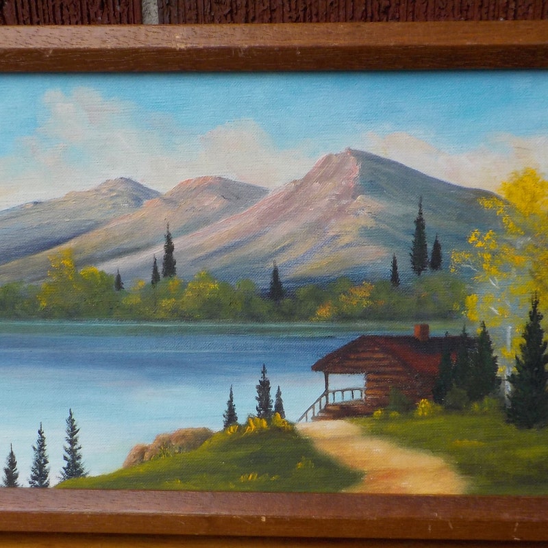 Cabin Paintings - Etsy