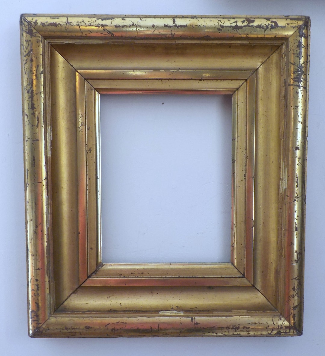 Antique Victorian Shabby , LEMON GILT GOLD , Scoop Molding, Wood ...