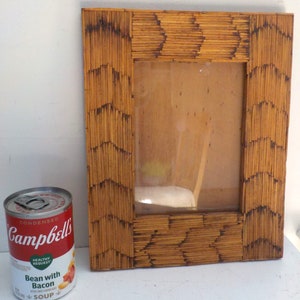 Vintage American FOLK MATCHSTICK Prison Art Wood Picture - Etsy