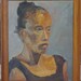 Vintage AFRICAN Black WOMAN, Impressionist Impasto Oil Portrait, Artist ...
