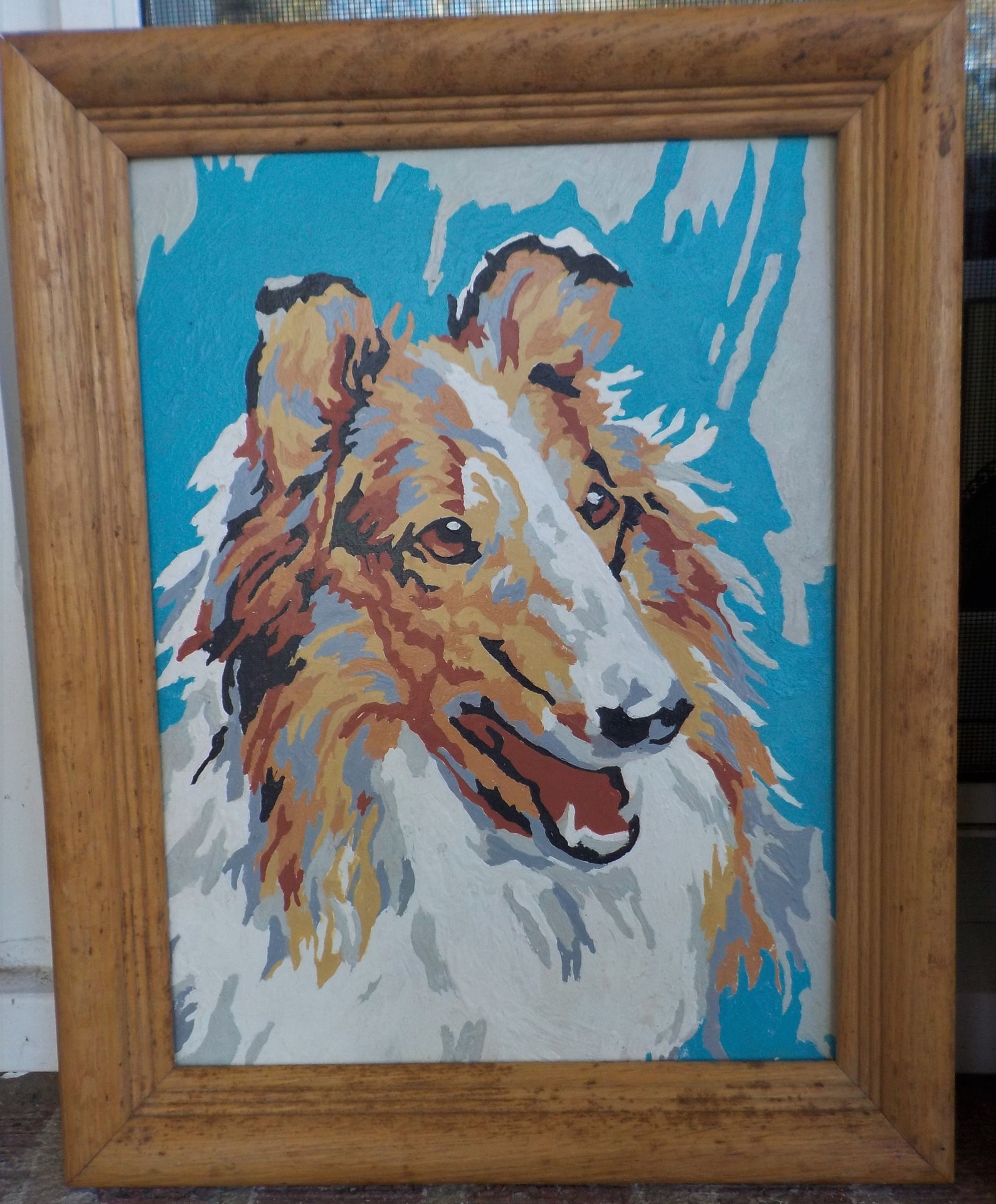 Vintage Midcentury COLLIE Lassie DOGS Portraits PBN Paint by | Etsy