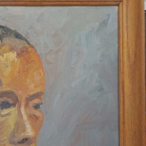 Vintage AFRICAN Black WOMAN, Impressionist Impasto Oil Portrait, Artist ...