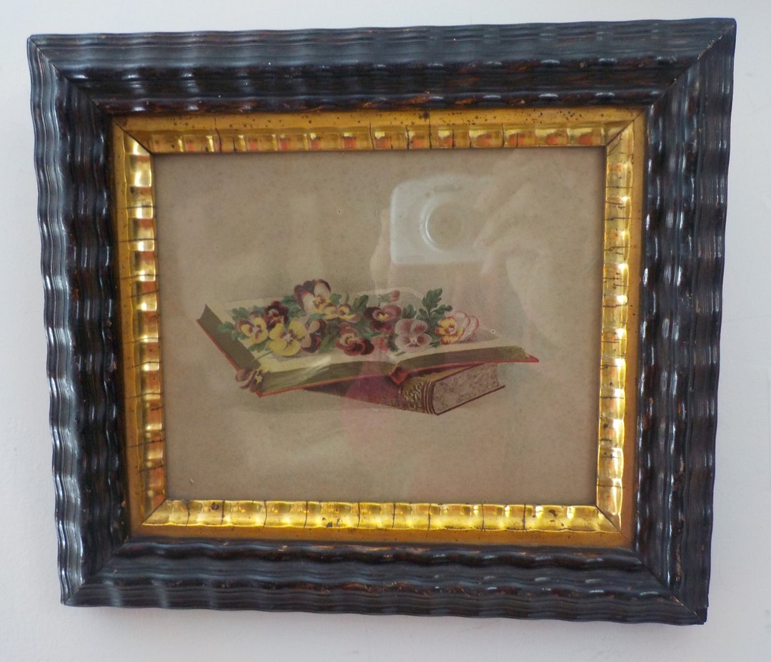 Antique DUTCH RIPPLE ,MINIATURE, Dark Brown Black & Gilt Gold , Old ...