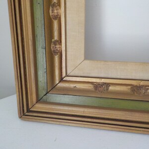 Midcentury MEXICAN Hand-carved , Dark GOLD & GREEN , Chunky Wide ...