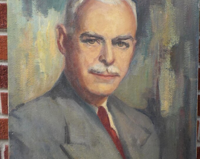 Vintage Older Handsome MAN , Oil PORTRAIT Painting, CHARLESTON South ...