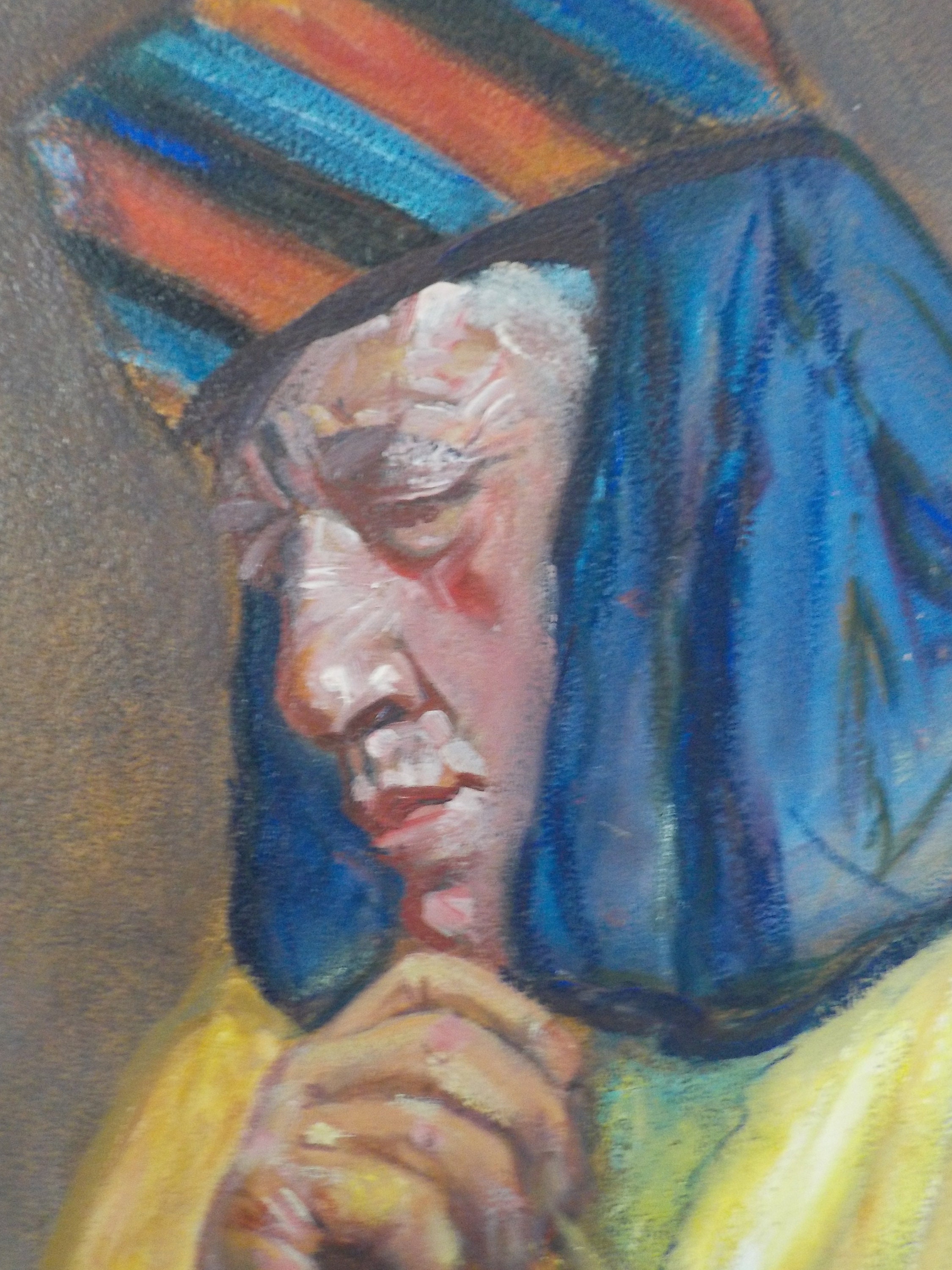 Vintage Older ACTOR Theater , MAN in Arabian Costume , Oil PORTRAIT ...