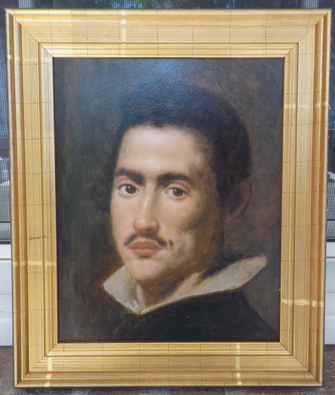 Baroque Spanish GENTLEMAN Oil PORTRAIT, Original Painting Framed After ...