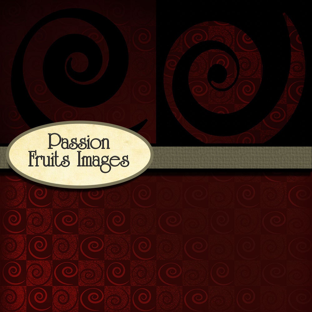 Dark Circus Digital Paper Pack- Checkerboards and Spirals for Gothic ...