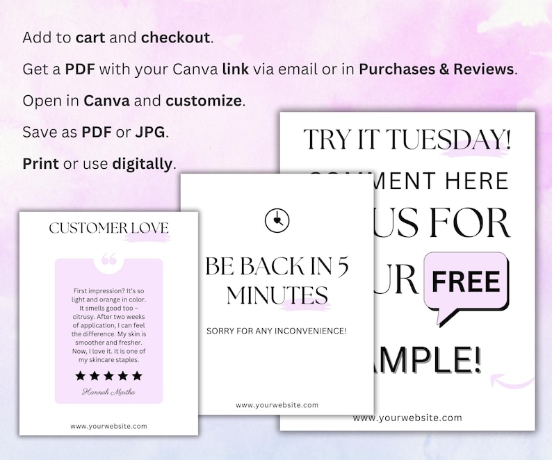 Mega Business Branding Kit: 30+ Canva Templates (instant Download) - Etsy