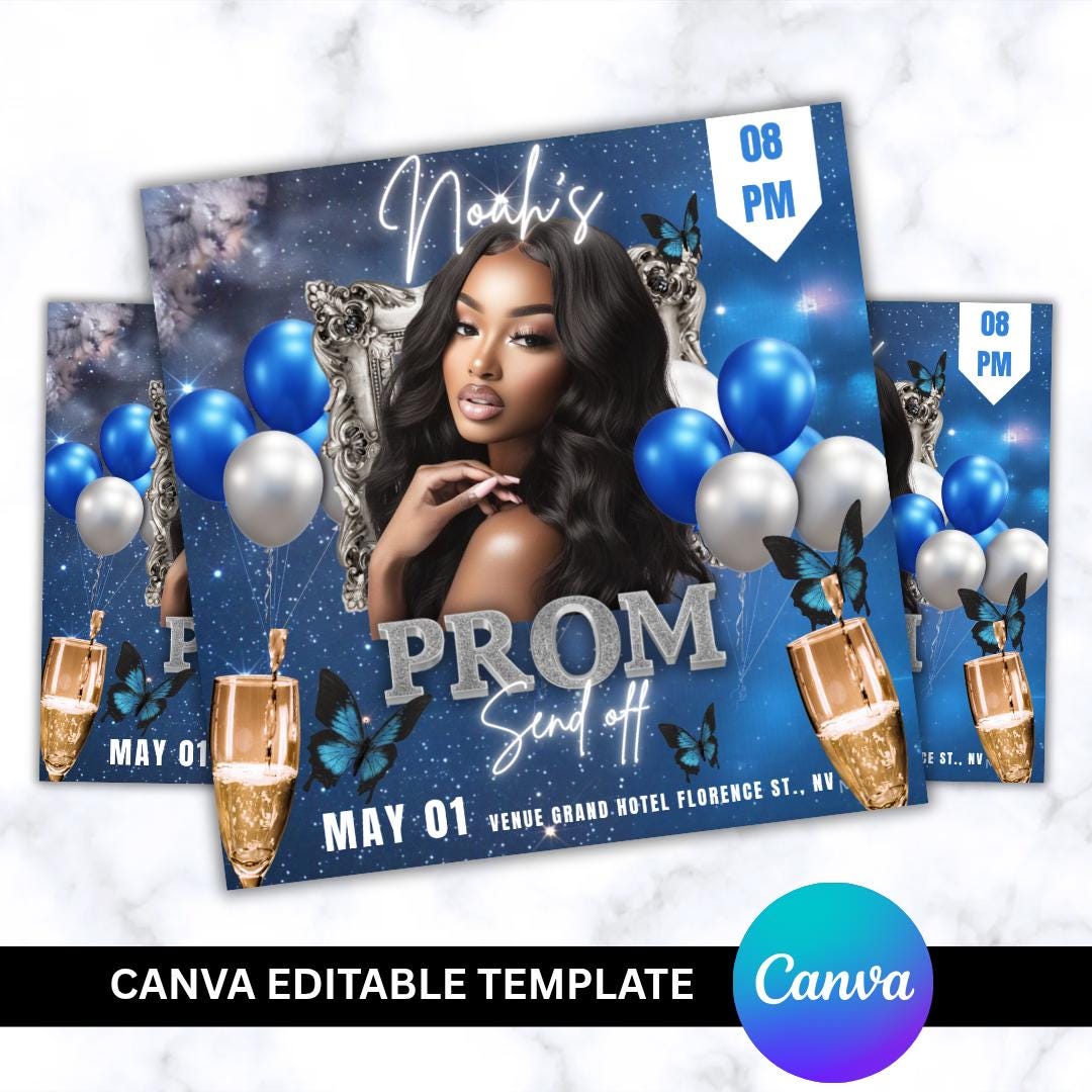 Prom Send off Flyer, Prom Send off Invitation Flyer, Prom Special Flyer ...