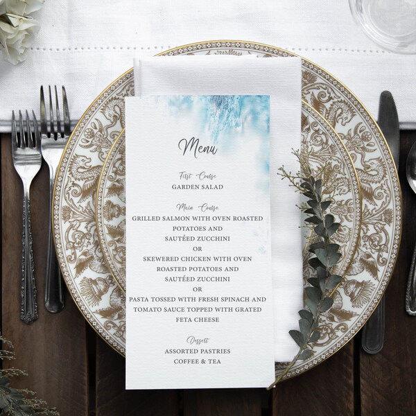 Beach Wedding Menu - Etsy