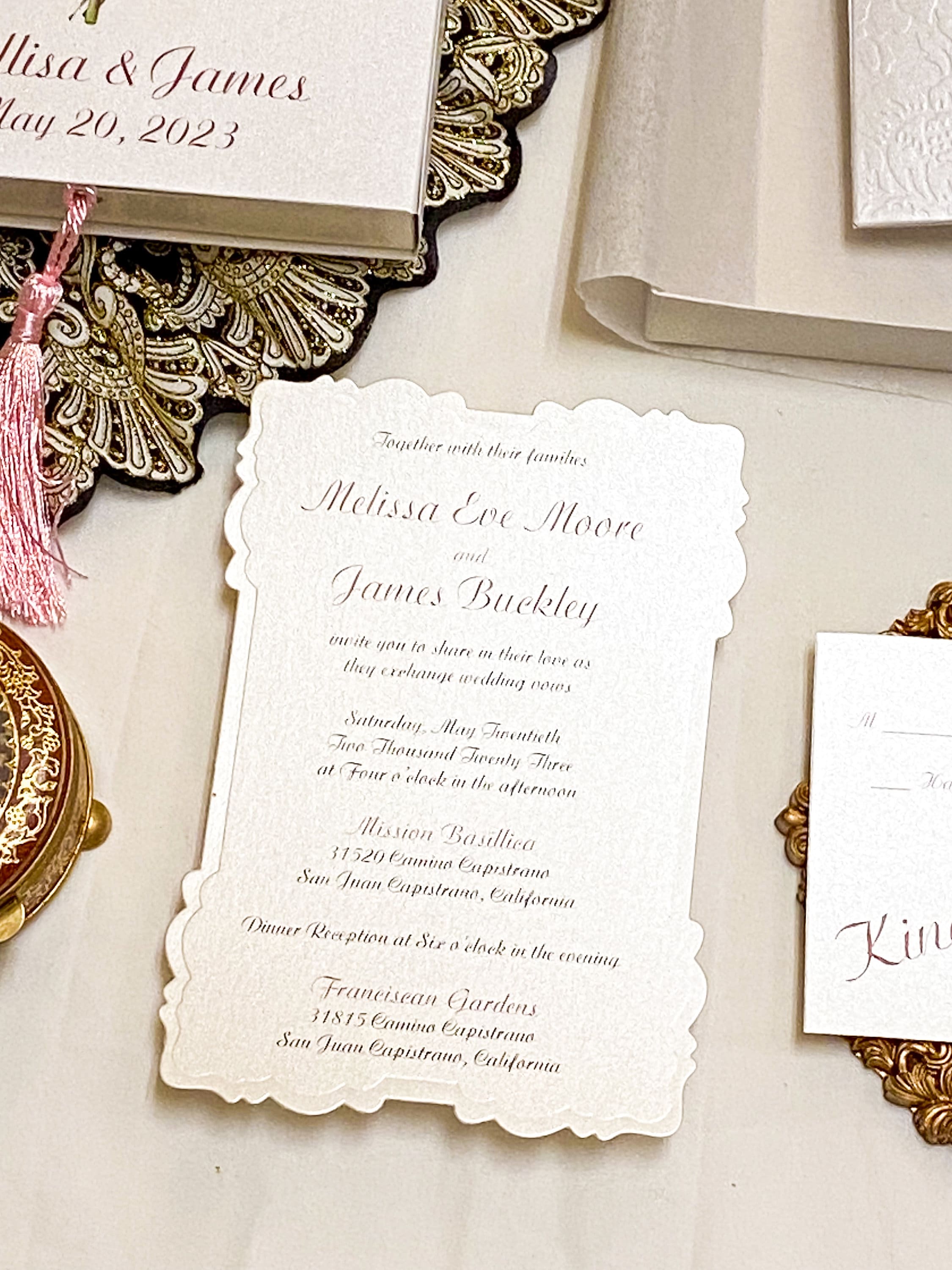 Melissa & James Boxed Wedding Invitation, Couture Wedding Invitation ...