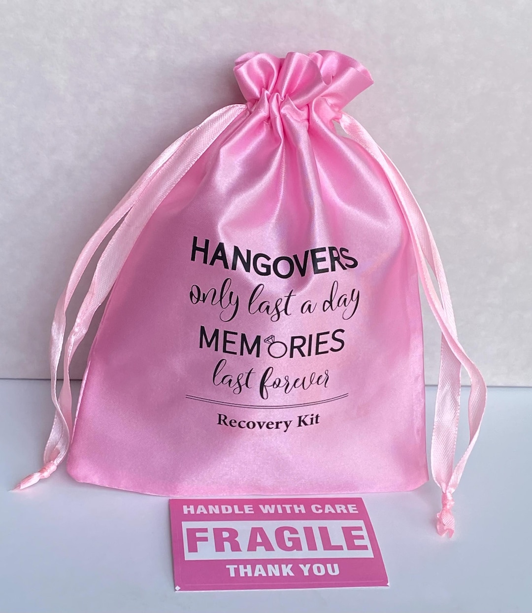 Pink Hangover Recovery Kit Bag: Hen Party, Wedding, Birthday Favour - Etsy
