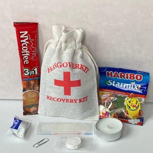 Hangover Kit Bag Filled Red Cross | Recovery | Hen Party | Stag Do ...