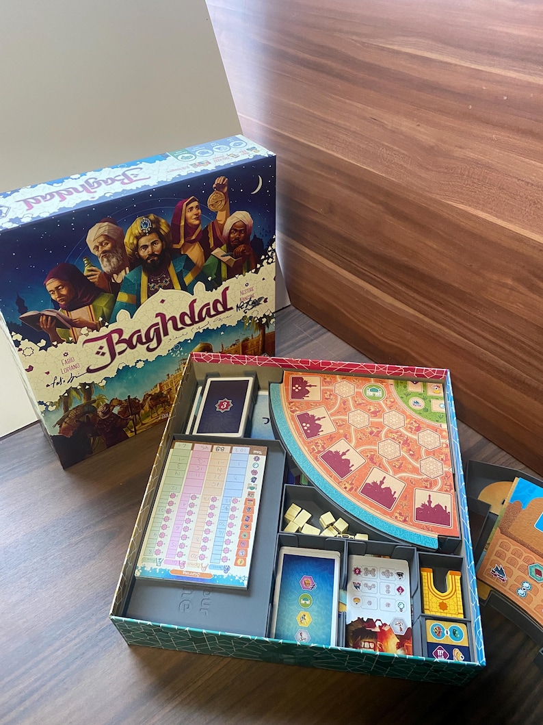 Baghdad City of Peace Insert - Boardgame Organizer - Sleeved Cards - Etsy