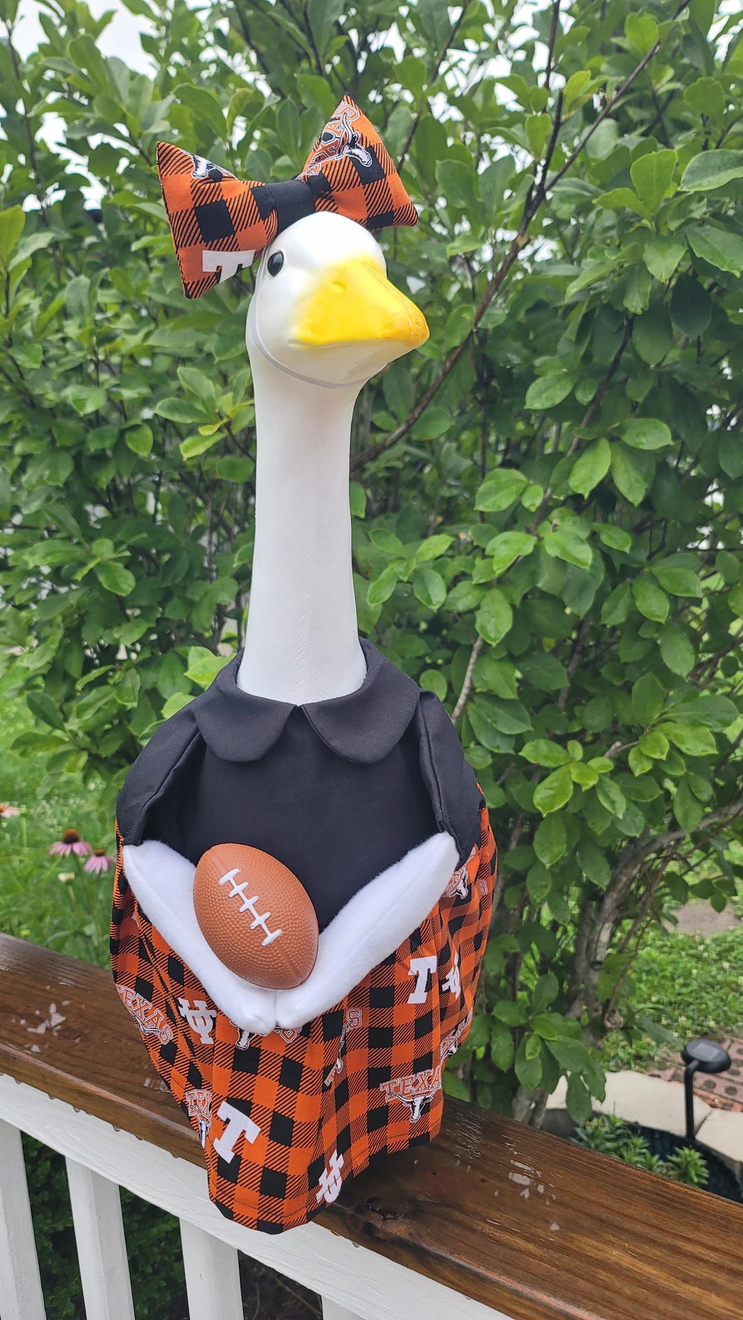 Texas Longhorns Handmade Porch Goose Dress With Wings & Bow Outfit ...