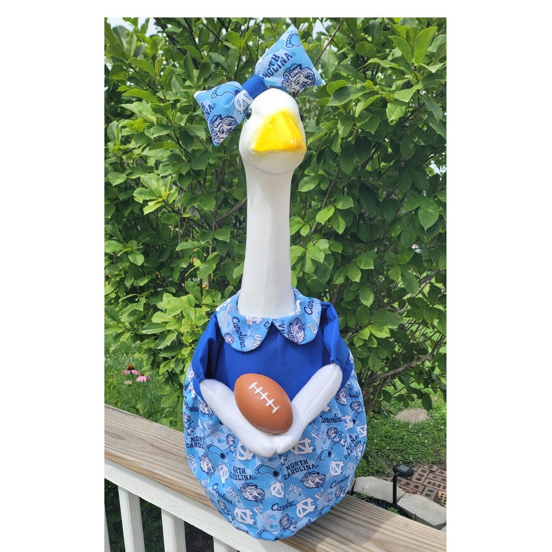 UNC Football Porch Goose Dress Hair Bow & Wings North Carolina ...