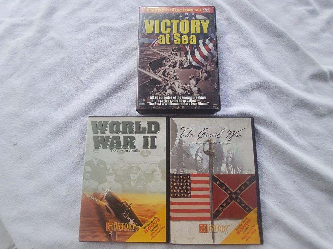 3 DVD Sets, History Channels World War II, the Civil War and Multi Disc ...