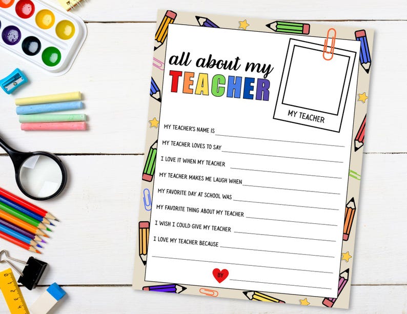 Teacher Appreciation Week Printable Teacher Appreciation Gift Thank You ...