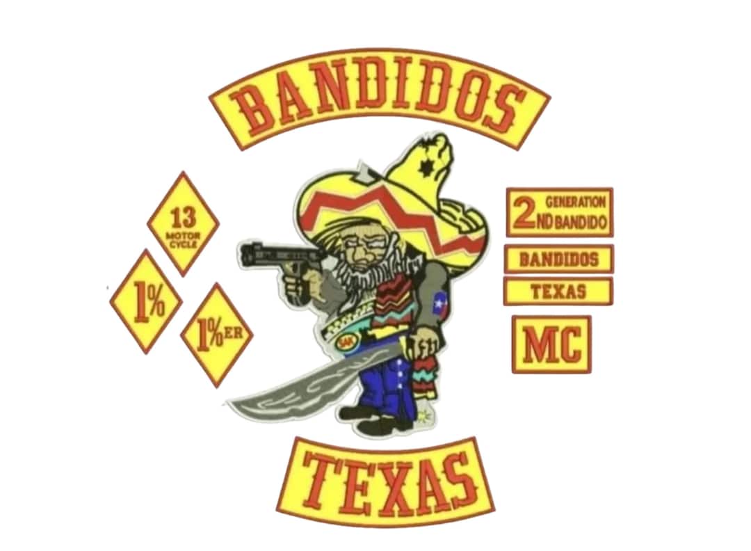 Bandidos Biker Patch Set: Embroidered Motorcycle Club Vest Patches - Etsy