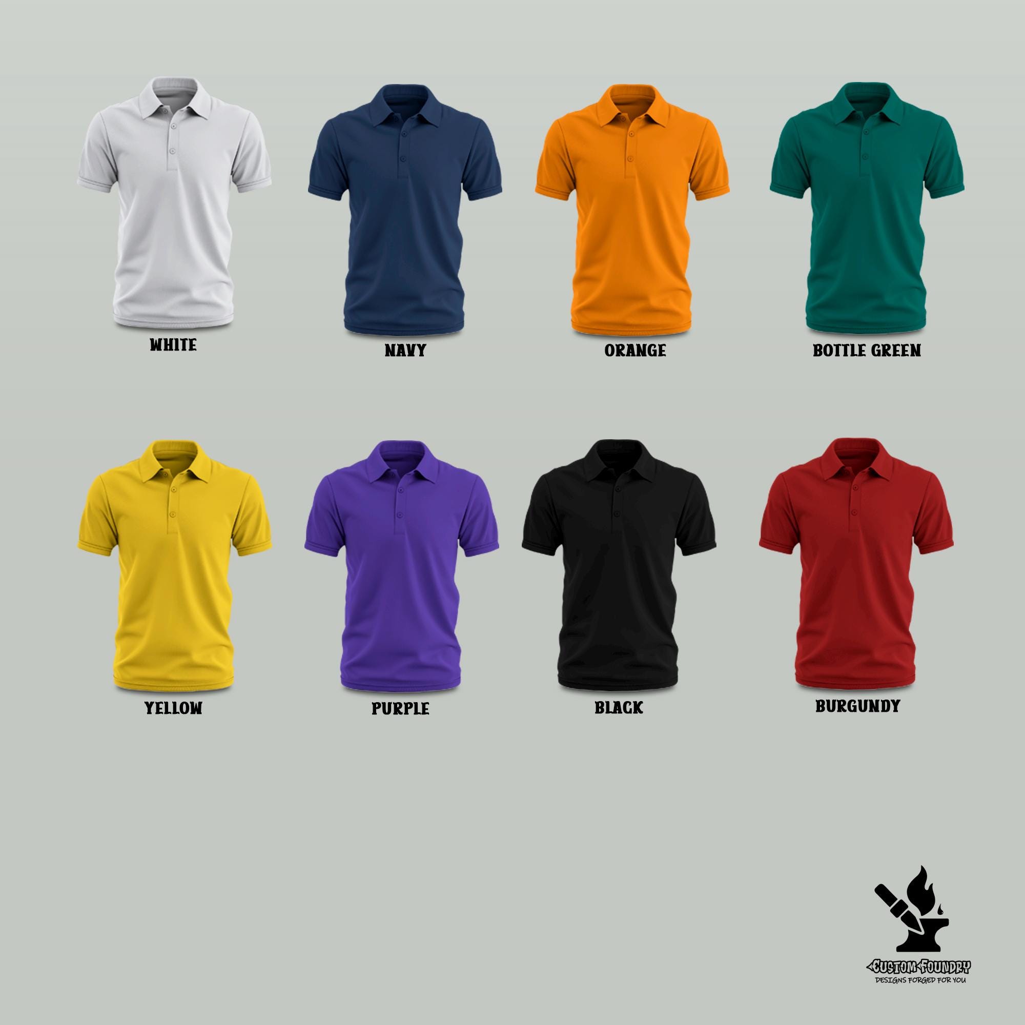 Custom Polo Shirt, Personalised Printed Polo, Logo Polo Shirt, Business ...