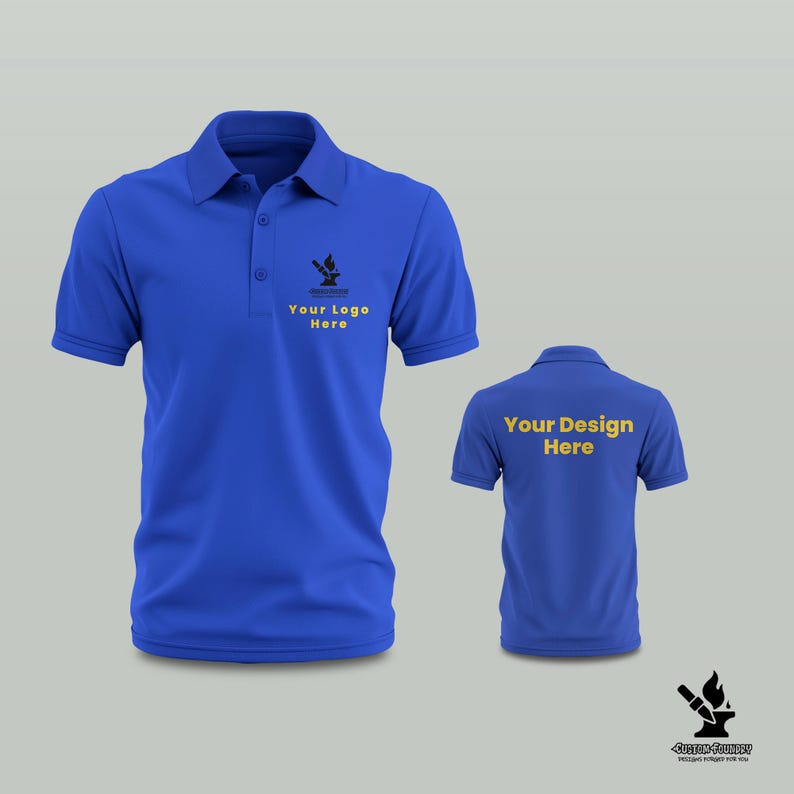 Custom Polo Shirt, Personalised Printed Polo, Logo Polo Shirt, Business ...