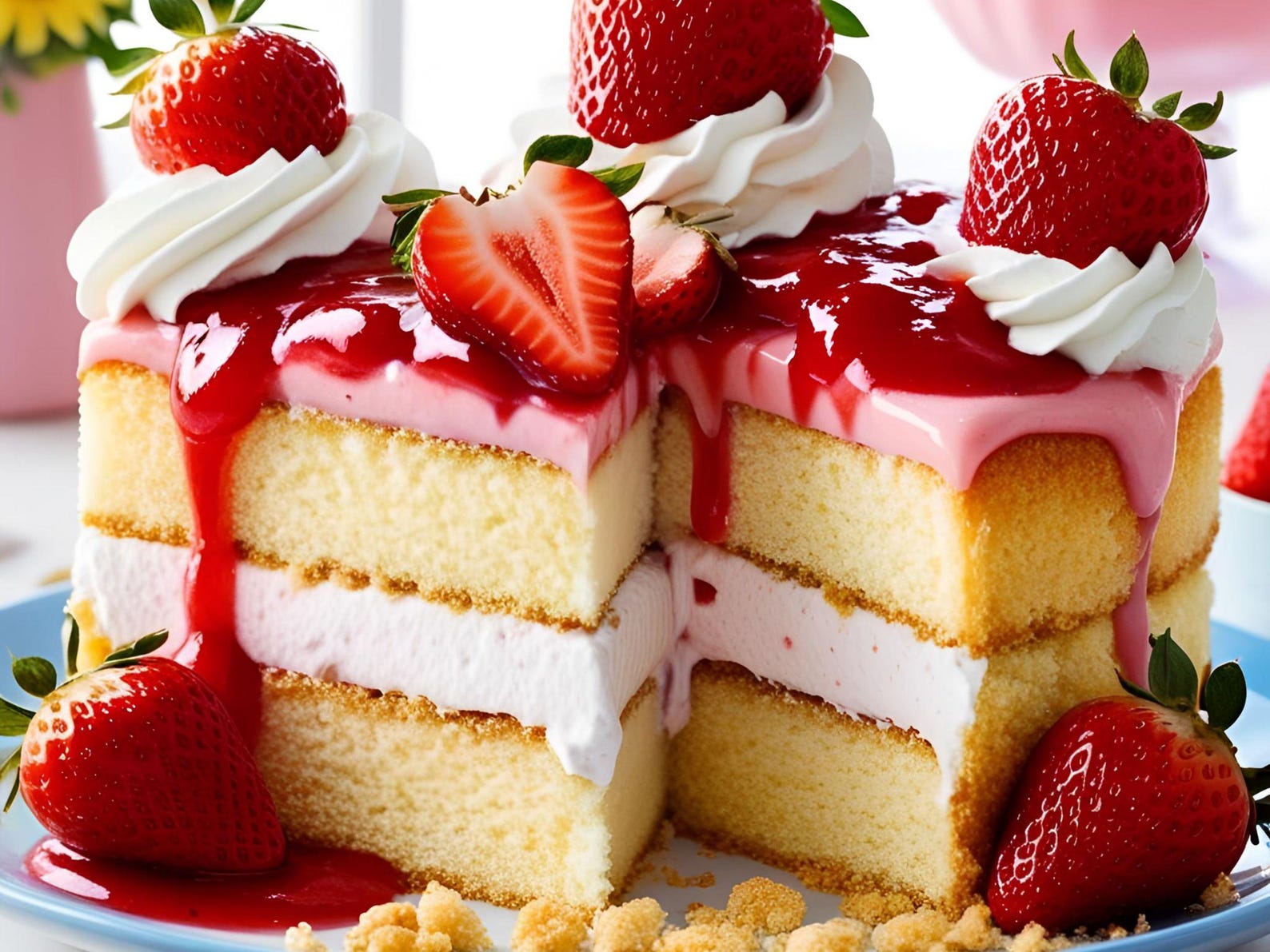 BEST RECIPE for Strawberry Shortcake Cheesecake Download. - Etsy