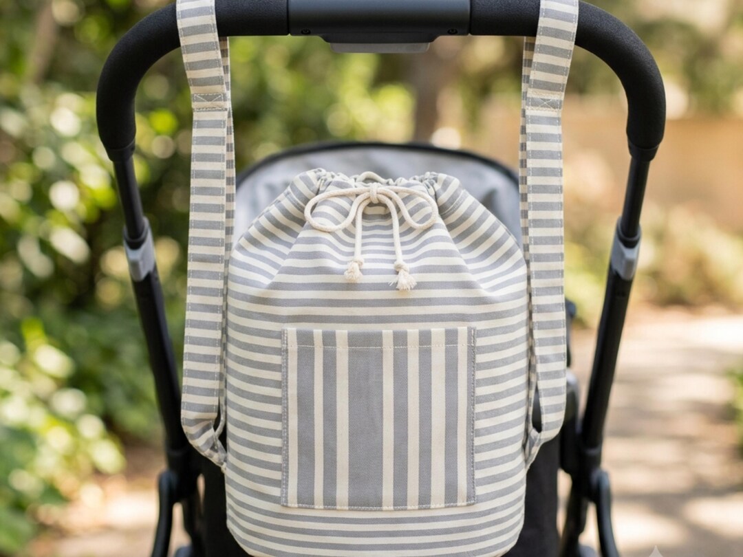 Stroller Caddy Sewing Pattern PDF, DIY Pram Organizer Bag, Drawstring ...