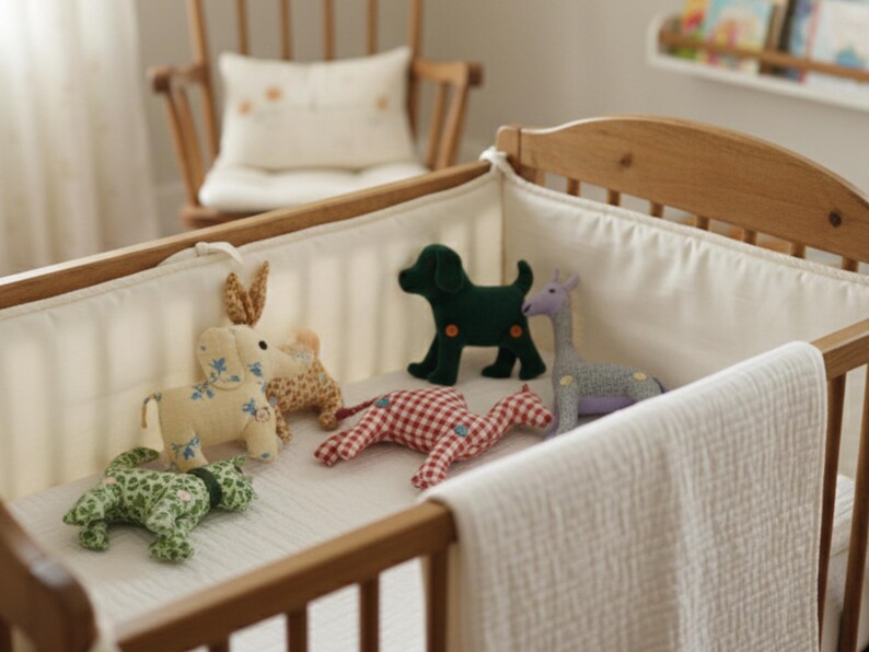 Vintage Sewing Pattern Cute Calico Gingham Animal Soft Fabric Toys ...