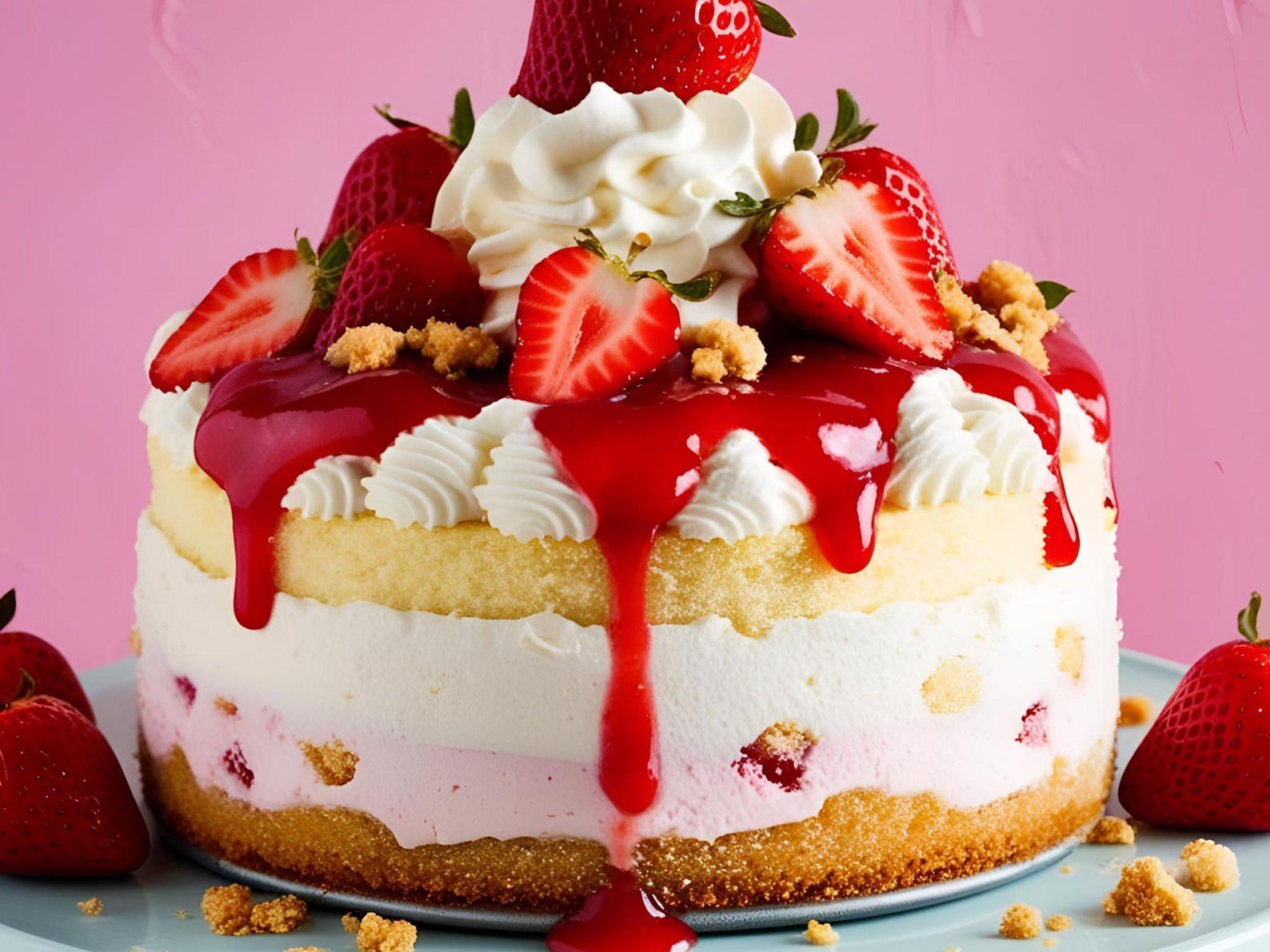 BEST RECIPE for Strawberry Shortcake Cheesecake Download. - Etsy