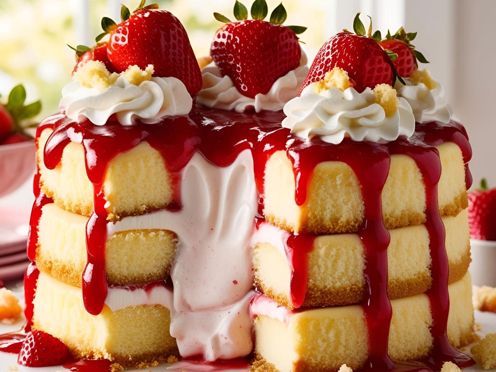 BEST RECIPE for Strawberry Shortcake Cheesecake Download. - Etsy