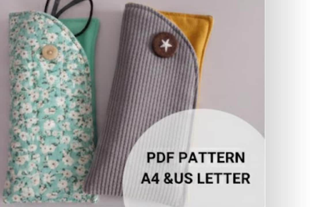 Sewing Pattern Glasses Case Pattern EASY for Beginners - Etsy UK