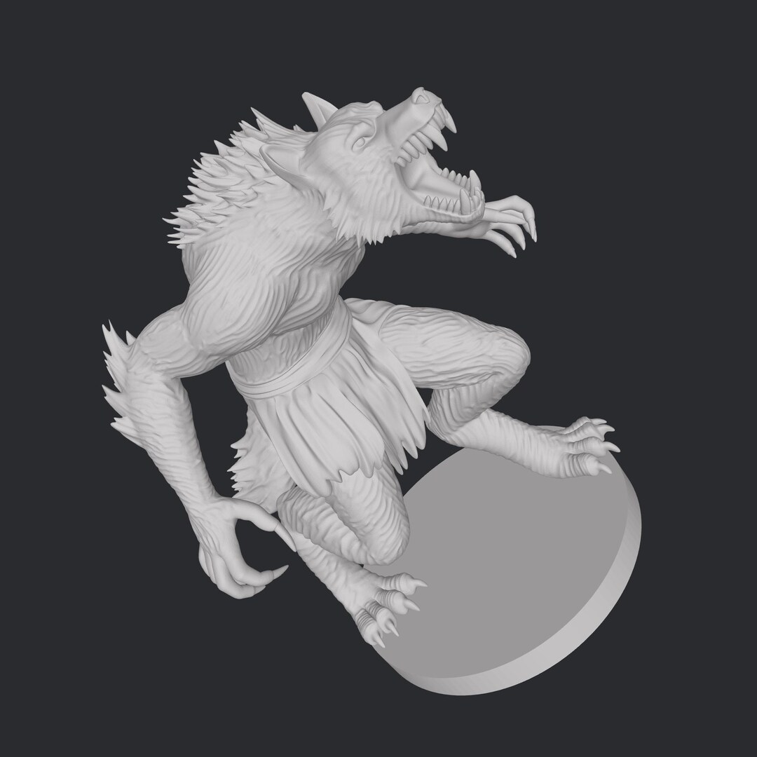 3d Model Wolfman,high-quality 3D Model STL Files for Print - Instant ...
