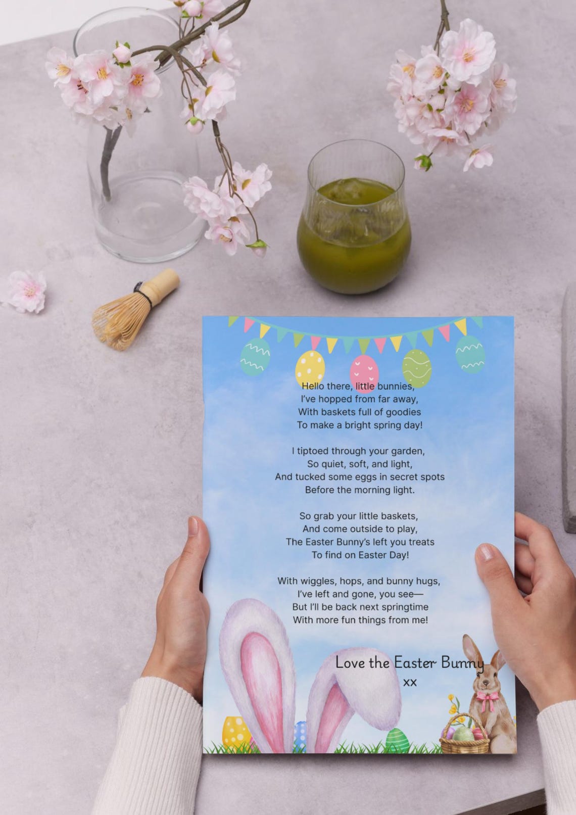 Easter Bunny Poem for Kids – Printable Easter Surprise From the Bunny ...