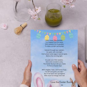 Easter Bunny Poem for Kids – Printable Easter Surprise From the Bunny ...