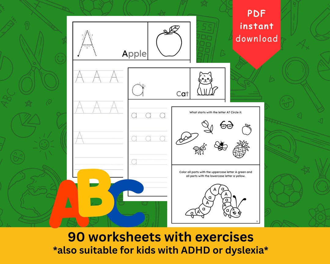 Tracing Letters for Kids, How to Learn to Write for Preschool or ...