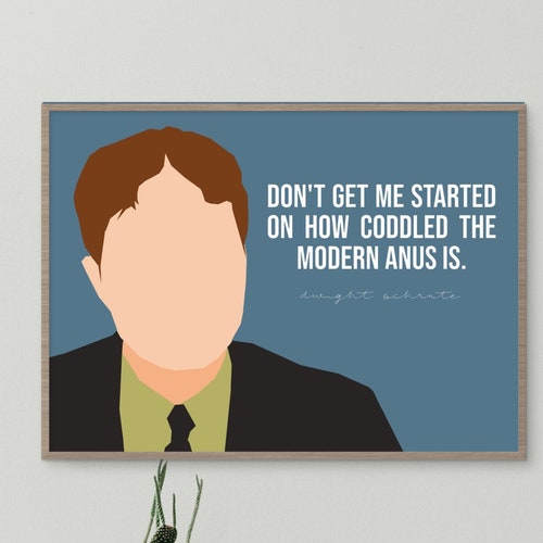 The Office TV Show Dwight Schrute Quote Bathroom is a - Etsy