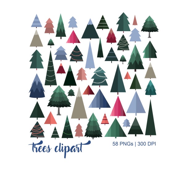 Tree Clip Art - Etsy