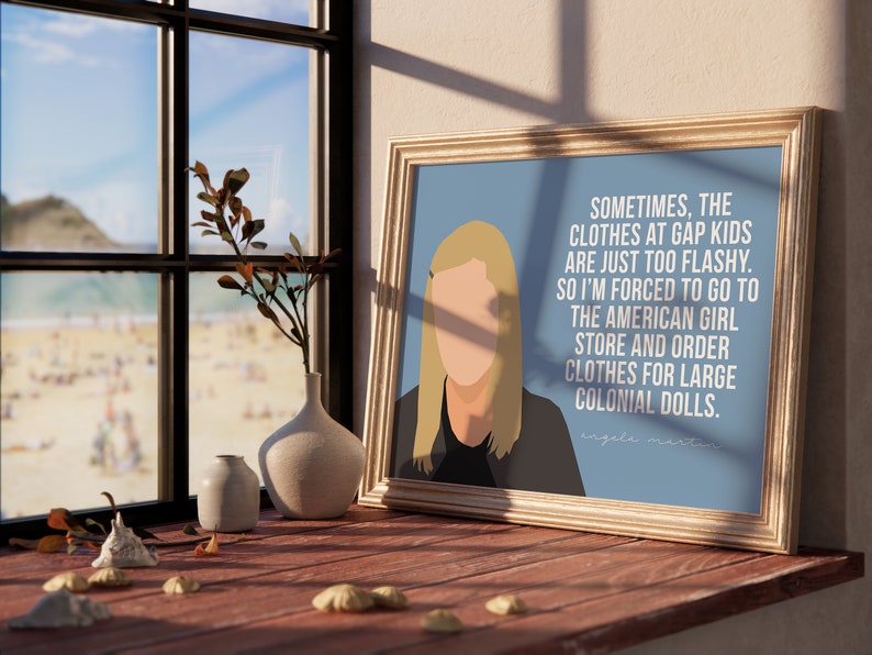 Angela Martin Quote, the Office TV Show Fan Gift, American Girl Clothes ...