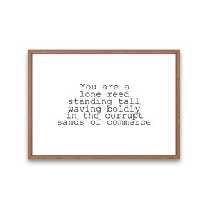You've Got Mail Poster, Nora Ephron Quote, You Are a Lone Reed - Etsy