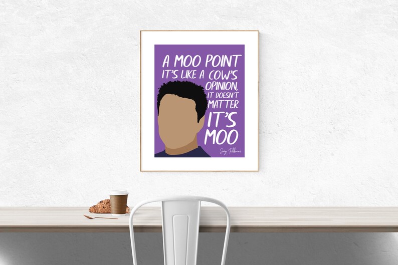 It's a moo point Friends tv show Joey tribbiani | Etsy
