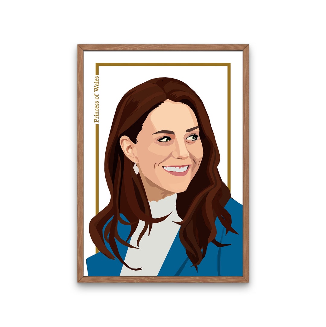 Princess of Wales Kate Middleton Art Print - Etsy