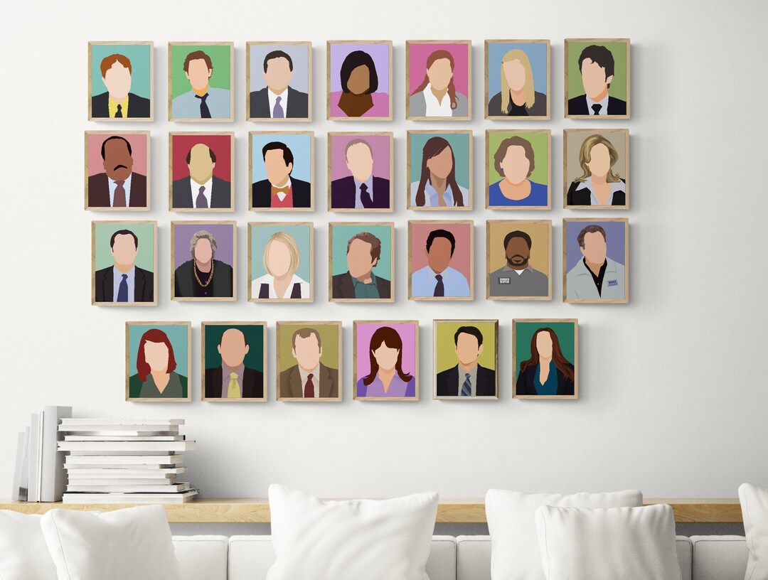 The Office Characters Poster Set, Mix and Match Minimal Portraits - Etsy UK