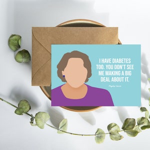 Phyllis Vance Greeting Card Printable - Diabetes Quote - Etsy