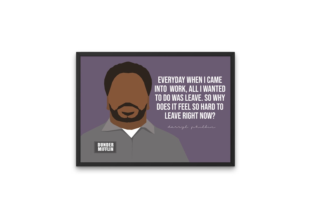 The Office TV Show, Darryl Philbin Quote, Printable Art, the Office ...